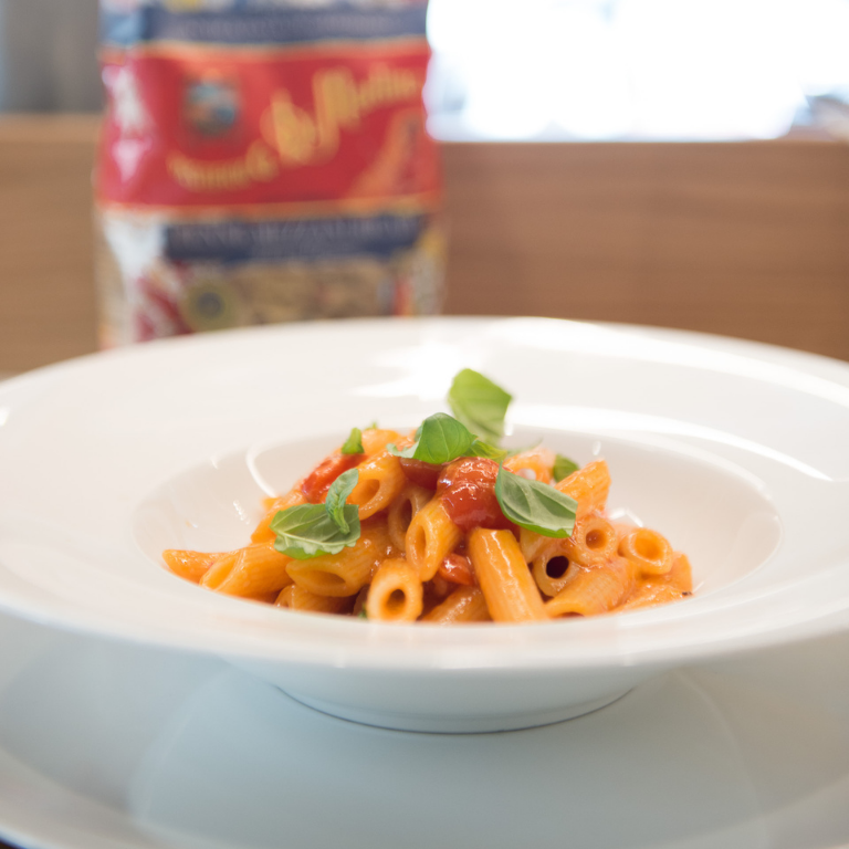 Recipe of Bio/Organic Penne Mezzani Rigate with cherry tomatoes and ...
