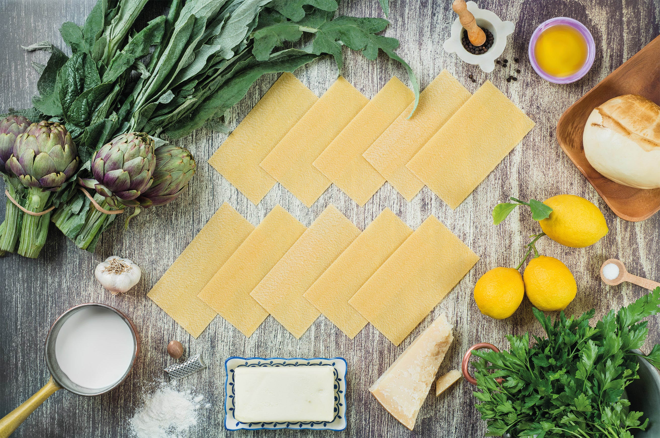 Recipe Lasagne with artichokes | Pastificio Di Martino