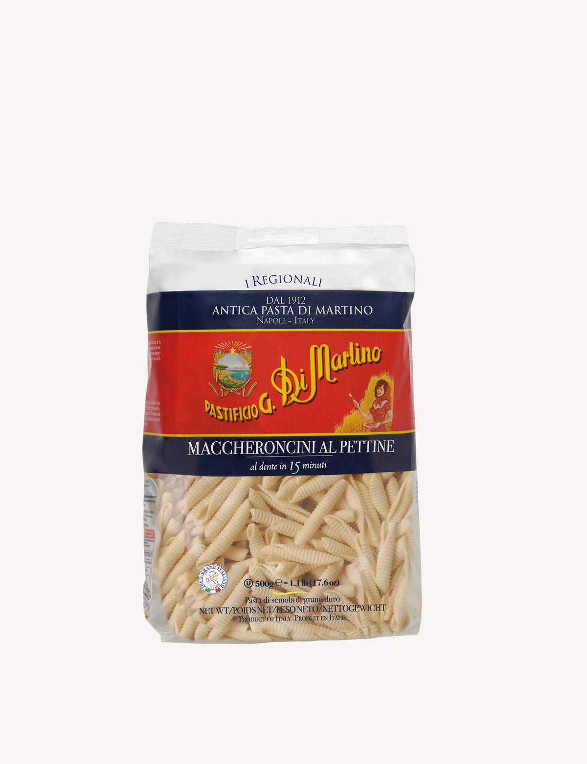 Maccheroncini Al Pettine | 100% Italian durum wheat | Pasta Di Martino ...
